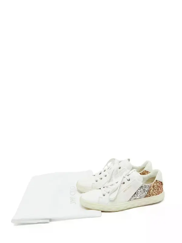JIMMY CHOO Diamond Glitter Sneakers