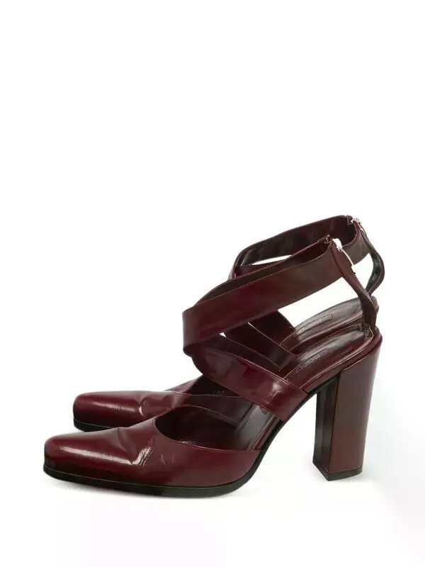 SERGIO ROSSI Crossover Ankle-strap Pumps