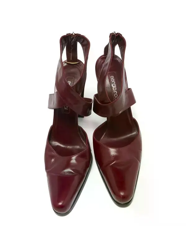 SERGIO ROSSI Crossover Ankle-strap Pumps
