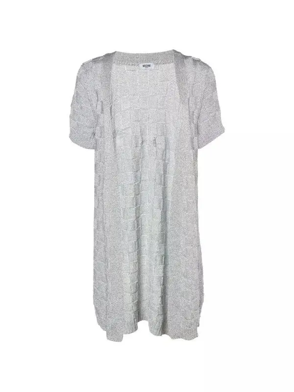 Moschino Lurex Knit Open-front Cardigan