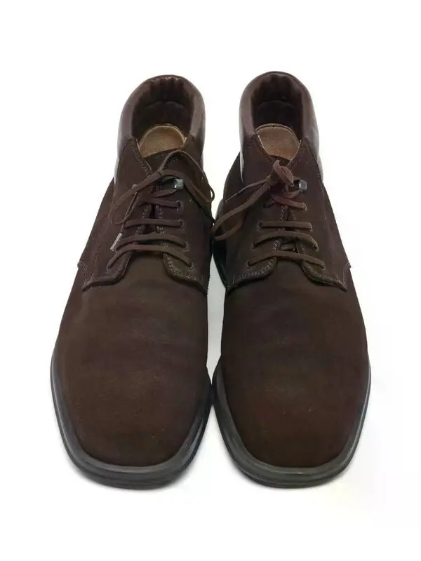 FERRAGAMO Suede Lace-up Sneakers