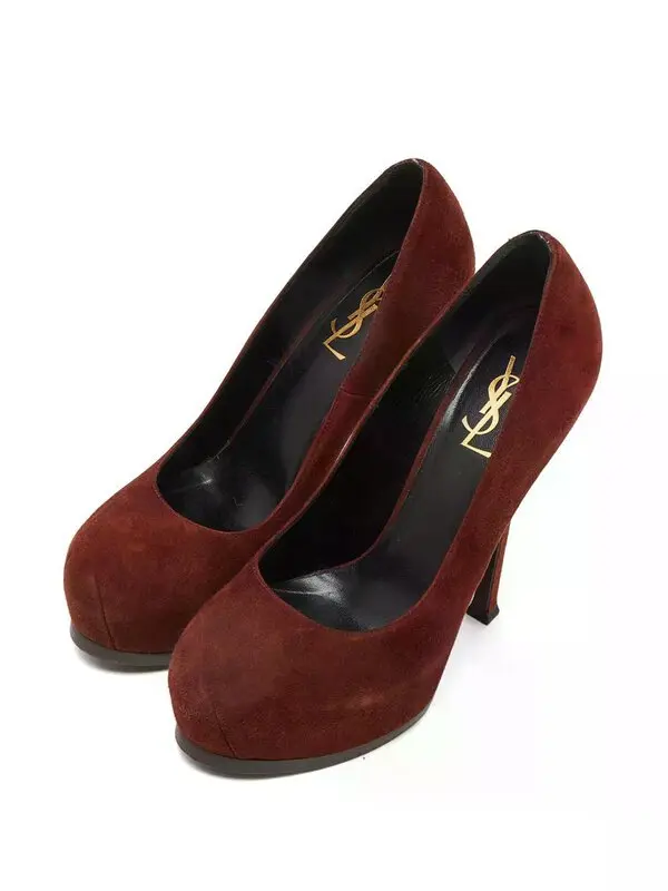 Saint Laurent Tribtoo Platform Pumps - Brown