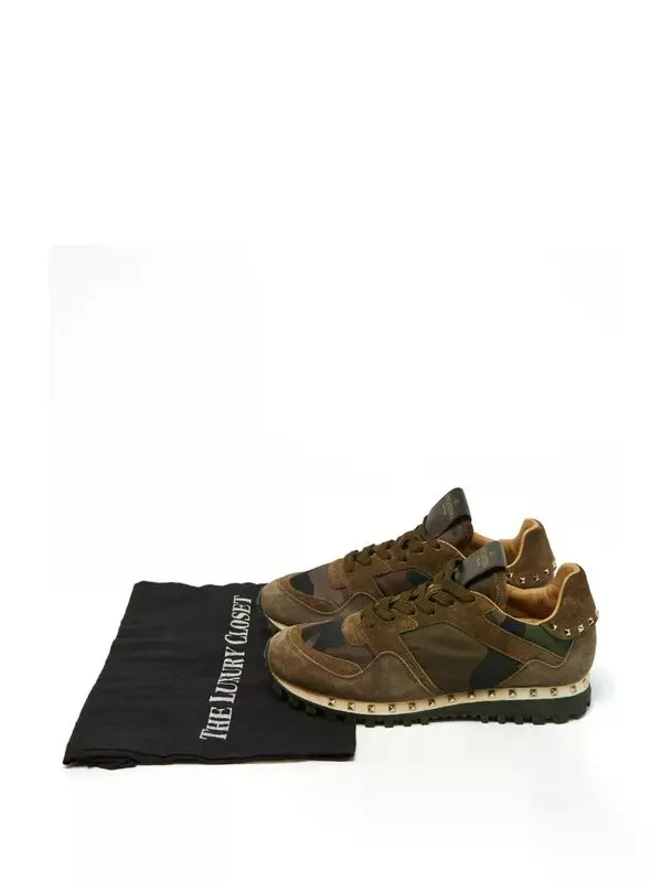 Valentino Garavani Rockrunner Camouflage Sneakers - Brown