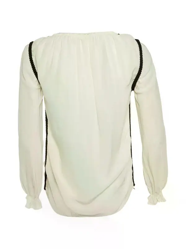 Maje Contrast Detail Blouse