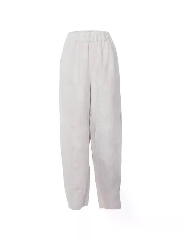 GANNI Purple Hemp Baggy Trousers