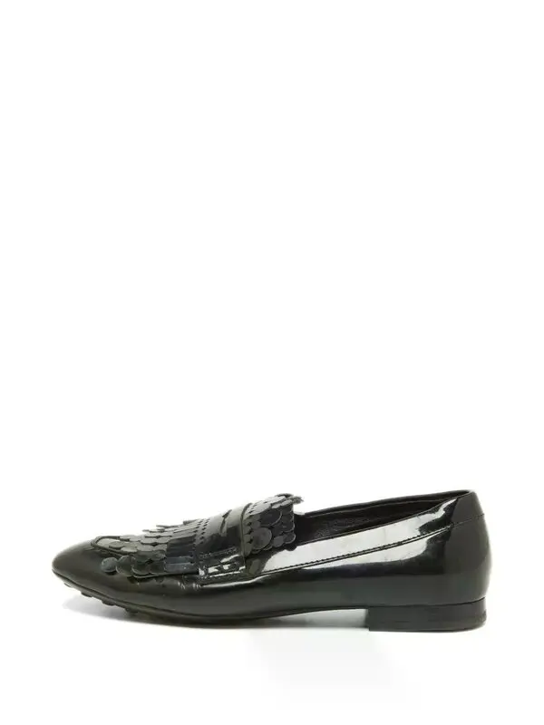 TOD'S Laser-cut Fringe Loafers