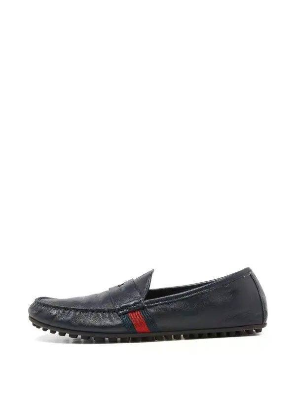 Gucci Web-accent Penny Loafers