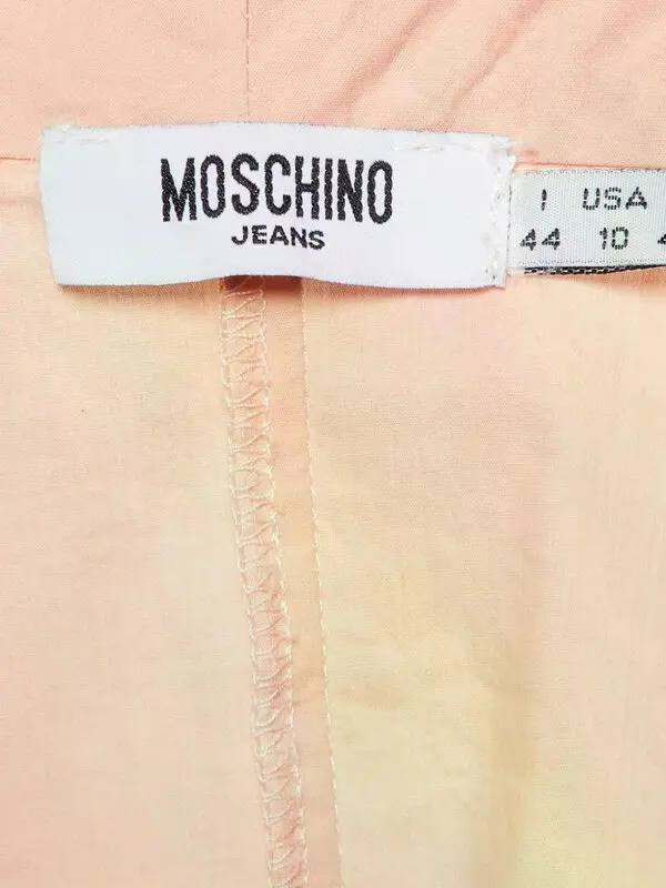 Moschino Peach Flower Detail Bow Fastening Shirt