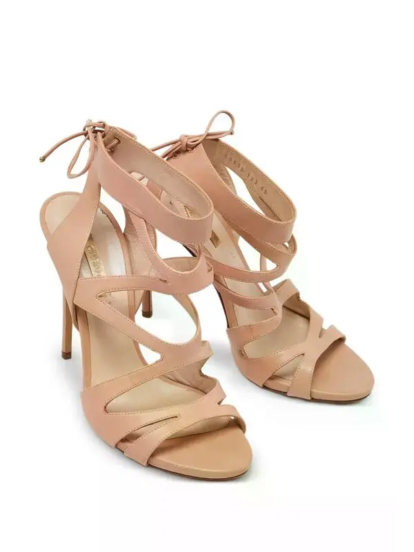 Casadei Strappy Open-toe Leather Heeled Sandals