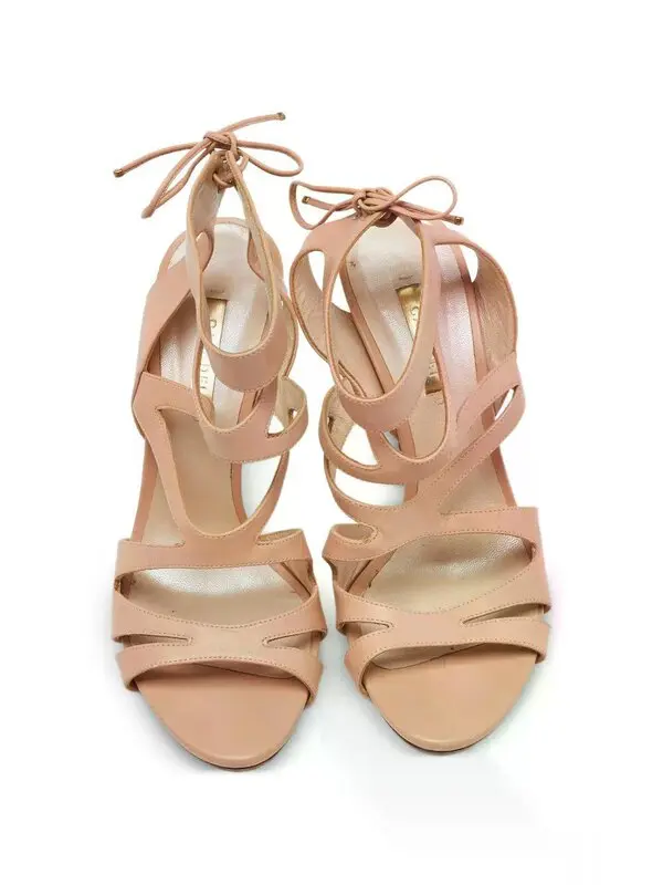 Casadei Strappy Open-toe Leather Heeled Sandals