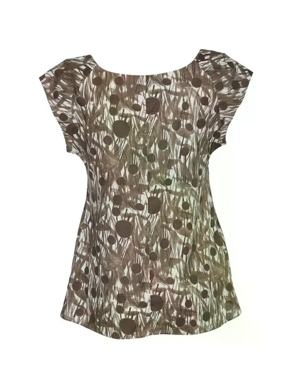 Marni Sleeveless Abstract Print Top