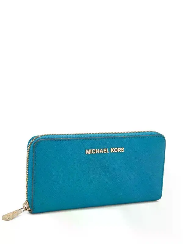 Michael Kors Jet Set Zip-around Wallet - Blue