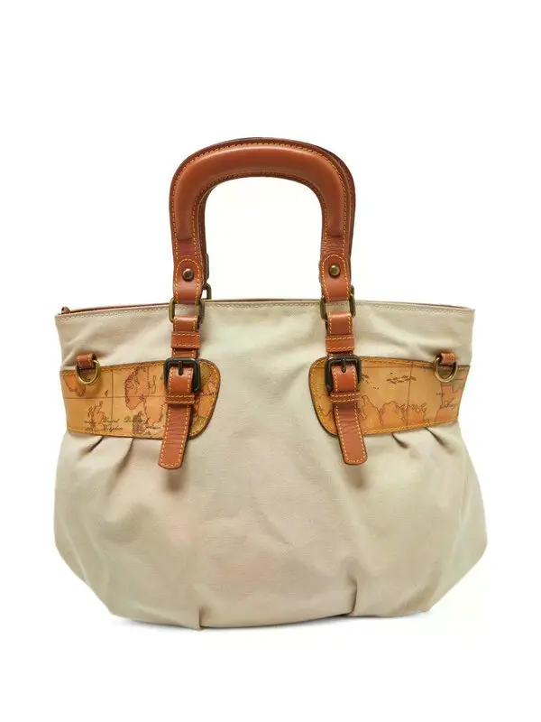 ALVIERO MARTINI 1° CLASSE Geo-print Canvas Satchel Bag