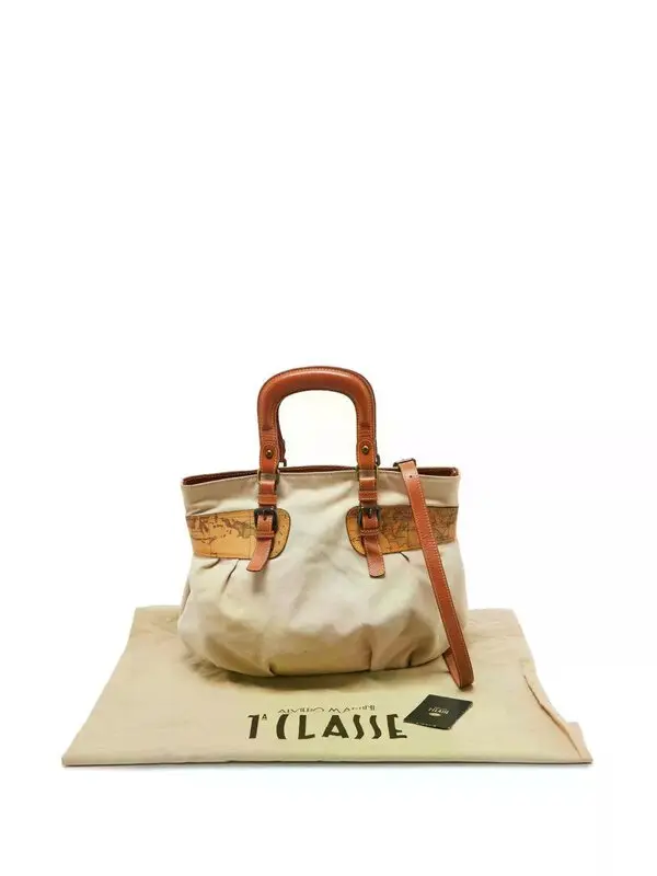 ALVIERO MARTINI 1° CLASSE Geo-print Canvas Satchel Bag