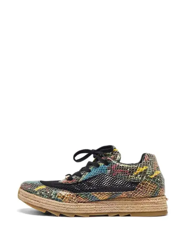 Stella McCartney Python-effect Mesh Sneakers