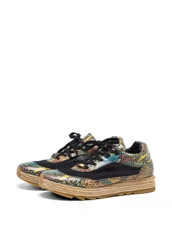 Stella McCartney Python-effect Mesh Sneakers