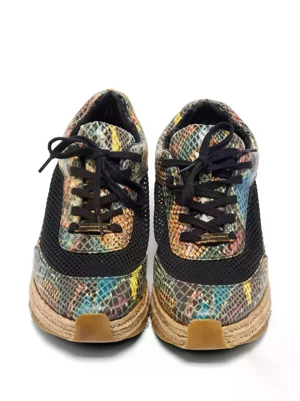 Stella McCartney Python-effect Mesh Sneakers