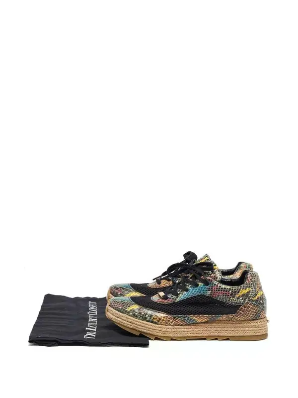 Stella McCartney Python-effect Mesh Sneakers