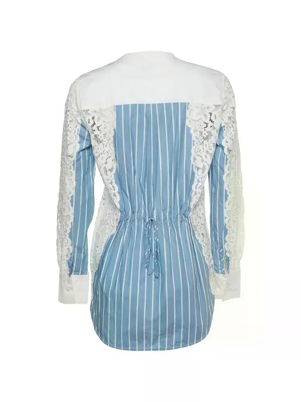 Sandro Striped Lace-panel Shirt