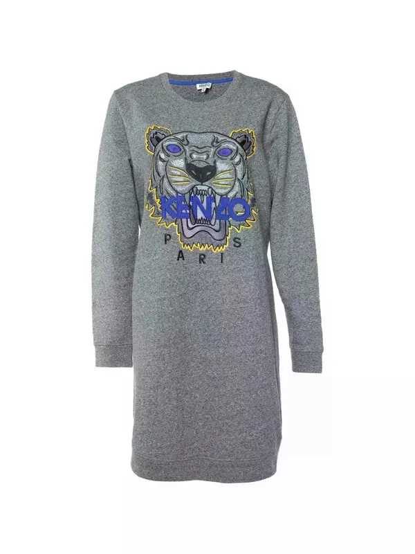 Kenzo Embroidered Tiger Sweater Dress