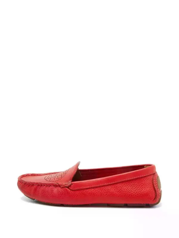 Tory Burch Perforated Logo Leather Loafers