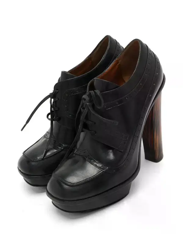 Fendi Lace-up Brogue Ankle Boots