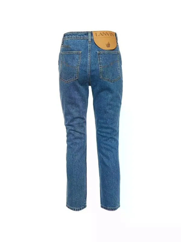 LANVIN Washed Straight Jeans