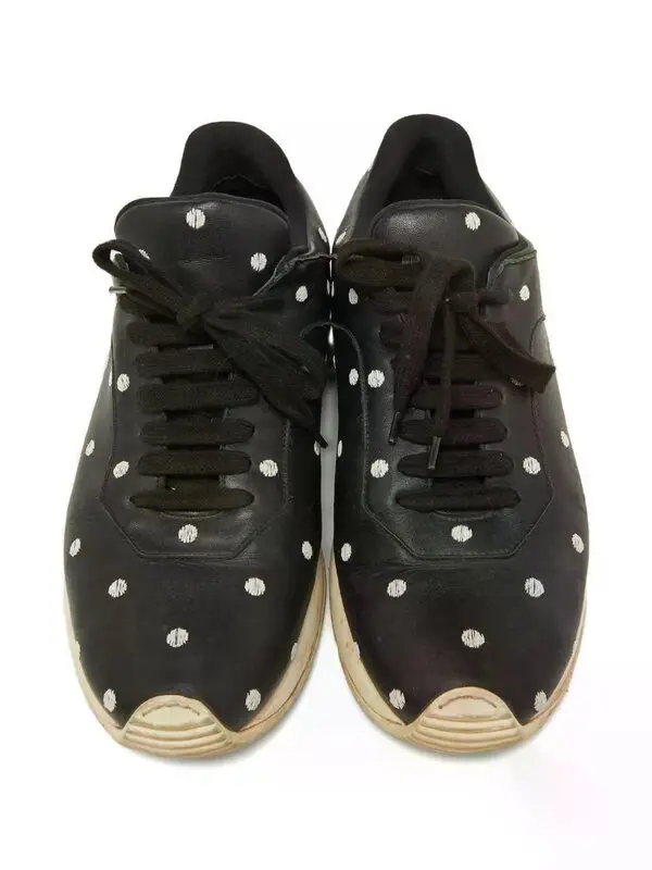 Dior Polka-dot Print Lace-up Sneakers