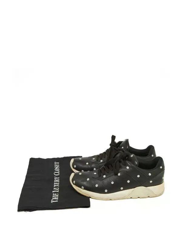Dior Polka-dot Print Lace-up Sneakers