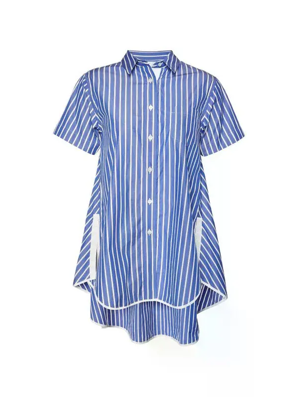 Sacai Striped Flared Shirt