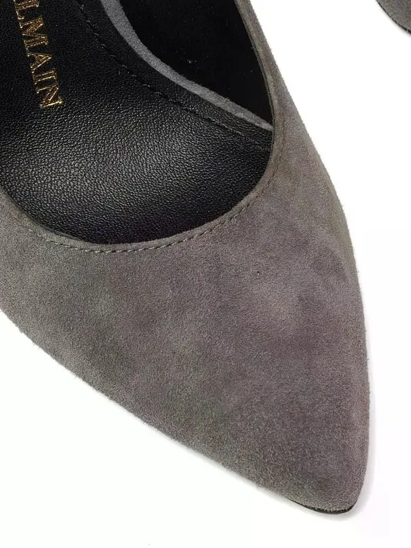 Pierre Balmain Quilted Suede Stiletto Pumps
