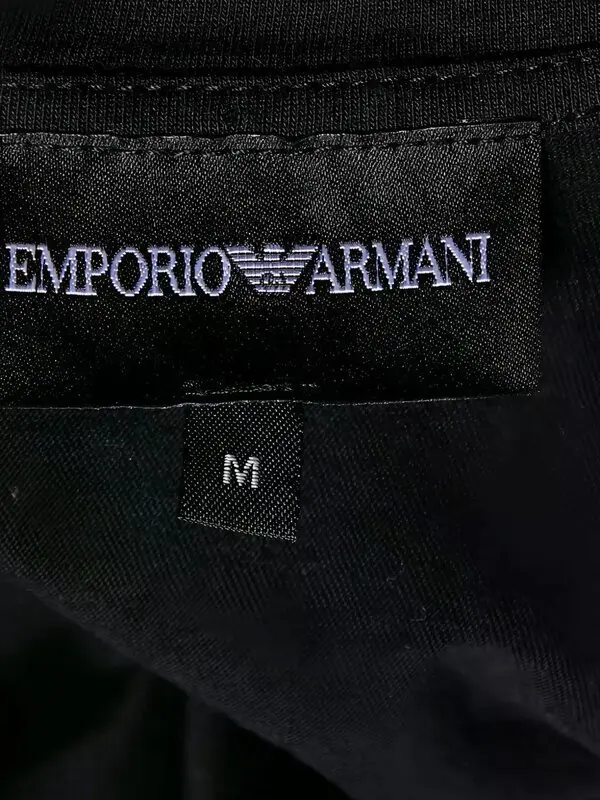 Emporio Armani Patch-detail V-neck T-shirt