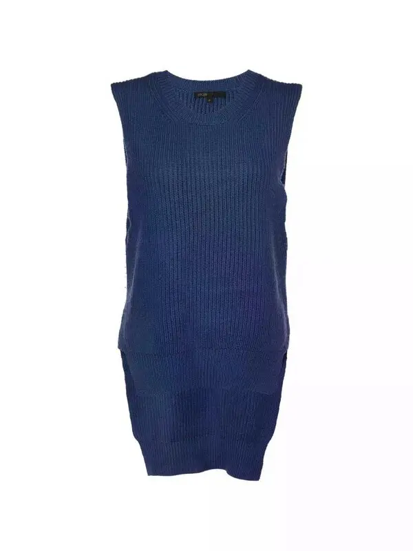 Maje Sleeveless High-low Knit Sweater