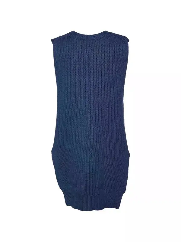 Maje Sleeveless High-low Knit Sweater