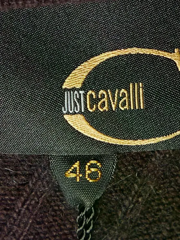 Just Cavalli Ribbed-knit V-neck Tank Top