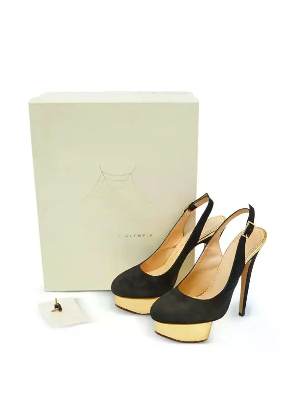 CHARLOTTE OLYMPIA Dolly Heeled Pumps - Black