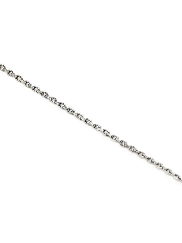 AIGNER Logo Charm Necklace - Silver