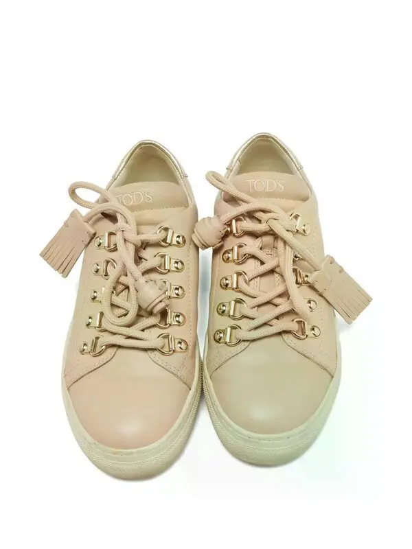 TOD'S Tassel Lace-up Sneakers - Pink