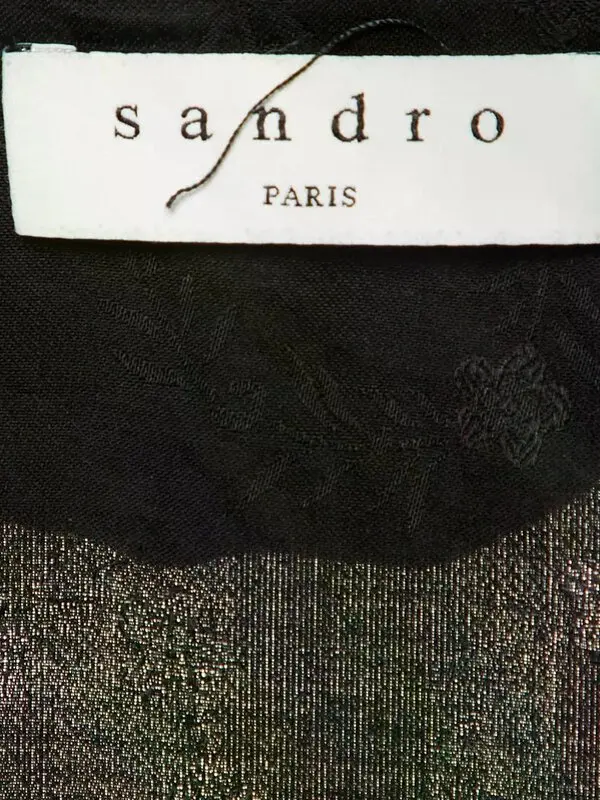 Sandro Ruffled Floral-patterned Shirt