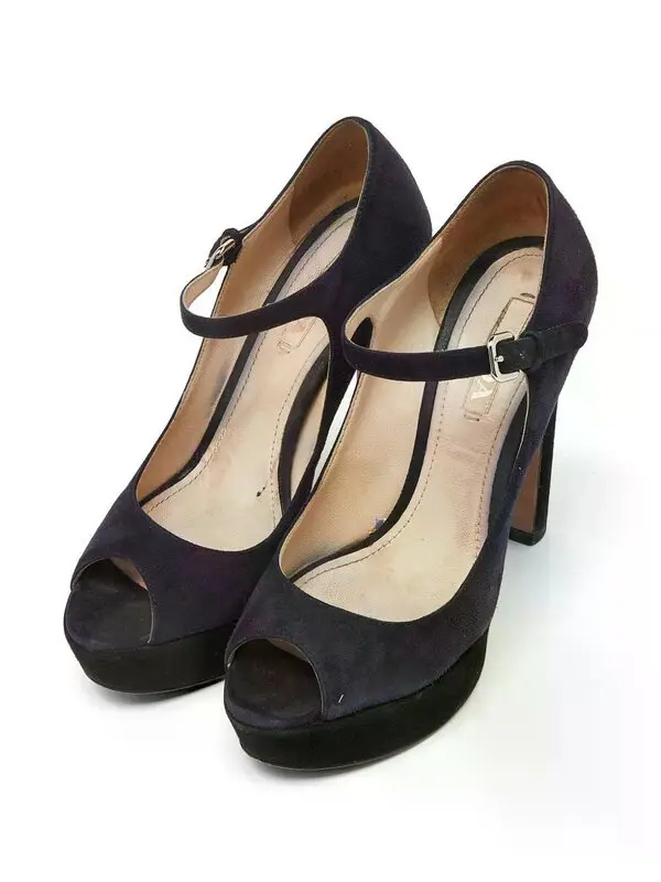 Prada Platform Suede Sandals