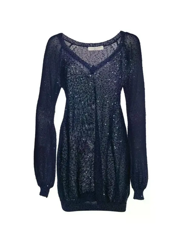 Stella McCartney Sequined Knit V-neck Sweater