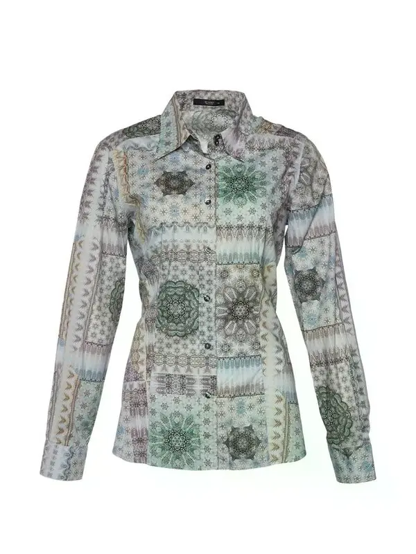 Etro Multicolor Kaleidoscope Print Long Sleeve Shirt