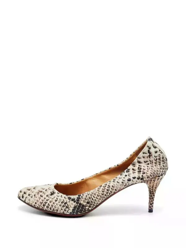 LANVIN Python-print Stiletto Pumps