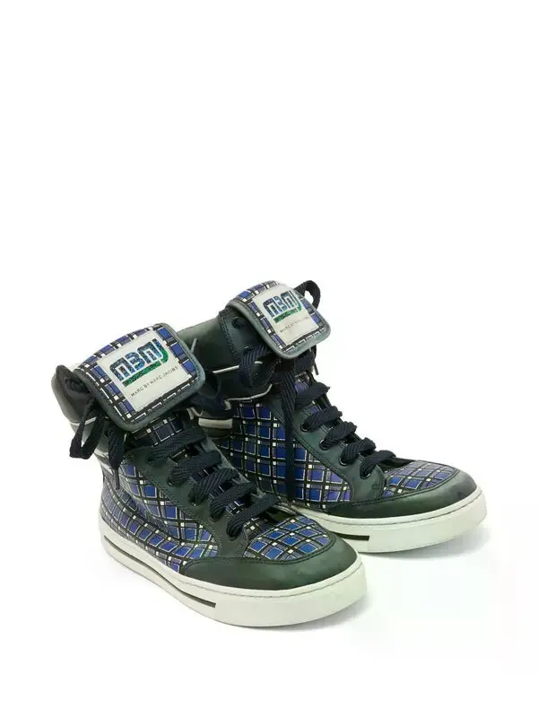 Marc Jacobs Plaid High-top Sneakers
