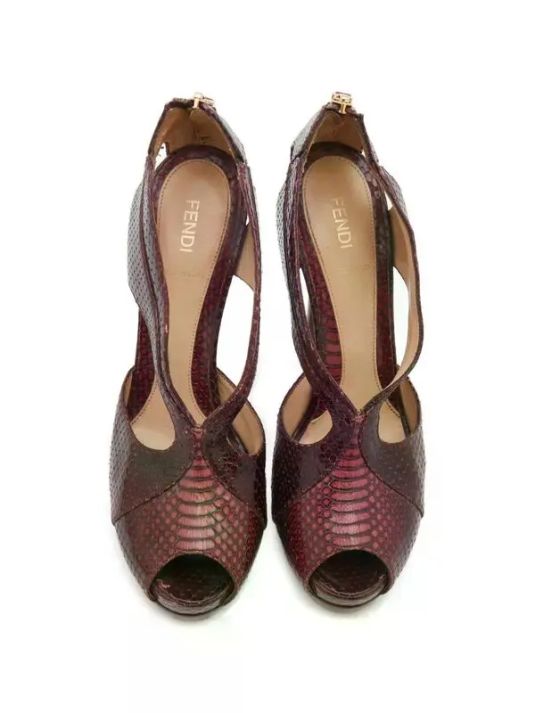 Fendi Platform Leather Sandals