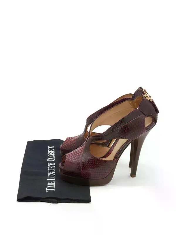 Fendi Platform Leather Sandals