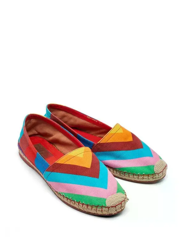 Valentino Garavani Chevron Print Espadrilles