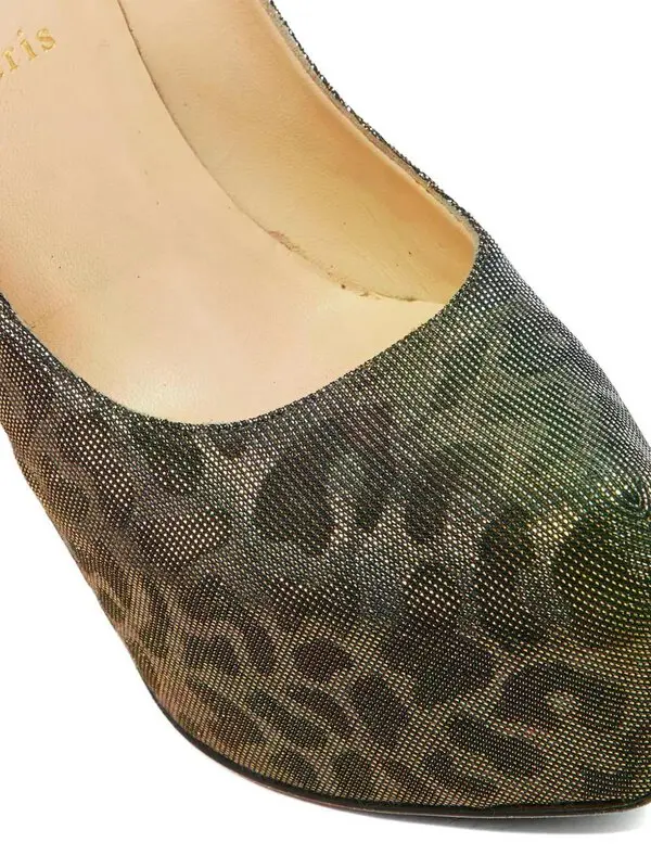 CHRISTIAN LOUBOUTIN Daffodile Leopard Print Pumps - Brown