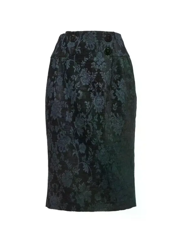 Emporio Armani Floral Pattern Midi Skirt