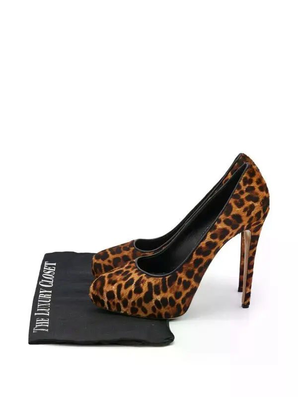 LE SILLA Leopard-print Platform Pumps